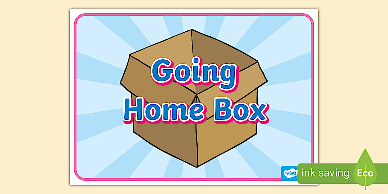 Going Home Box Labels (teacher made) - Twinkl