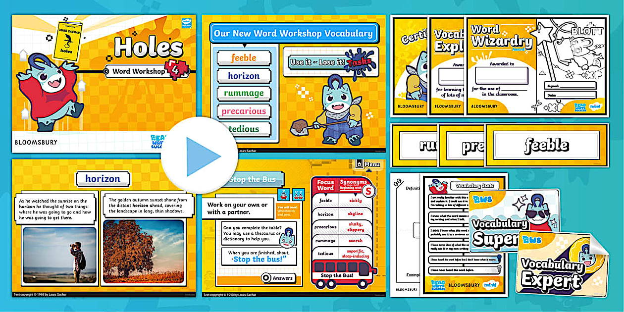 FREE! - Holes Word Workshop 4 [UKS2] (Teacher-Made) - Twinkl