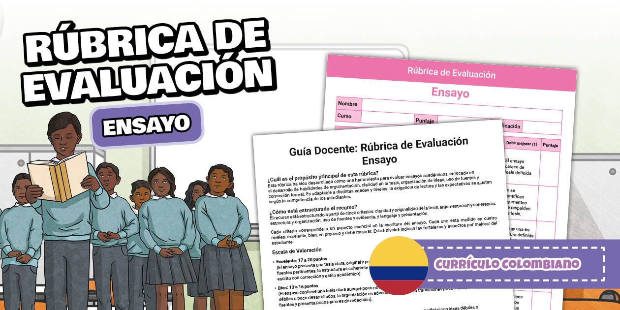 Rúbrica para Evaluar Ensayo en Primaria