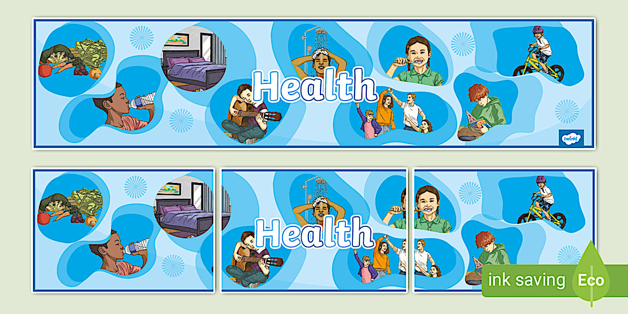 Health Display Banner - Health and Wellbeing (teacher made)