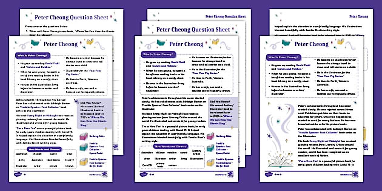 Peter Cheong Differentiated Fact File F-2 (teacher made)