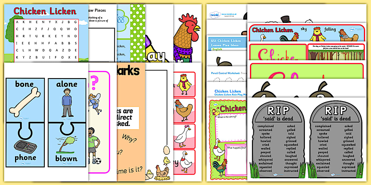 Chicken Licken KS1 Lesson Plan Ideas and Resource Pack - lesson