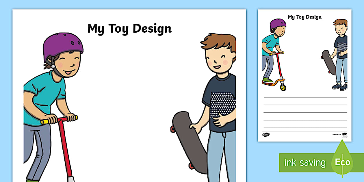 Toy Shop Design Sheet (teacher made) - Twinkl