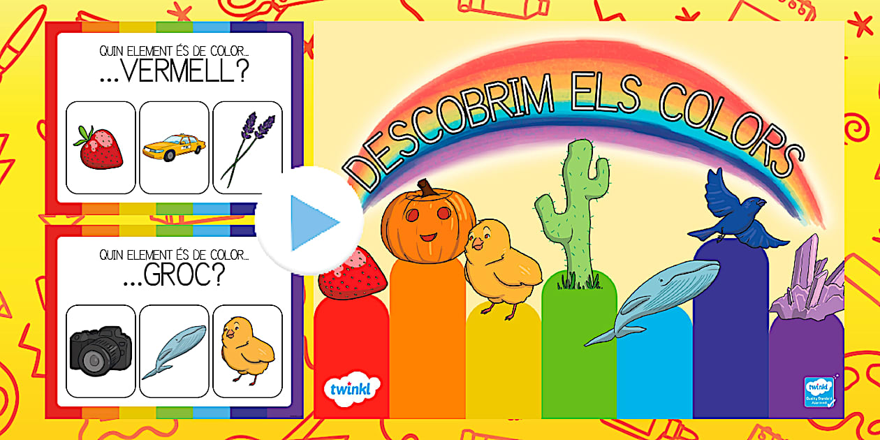 Joc interactiu: Descobrim els colors - Català - Twinkl