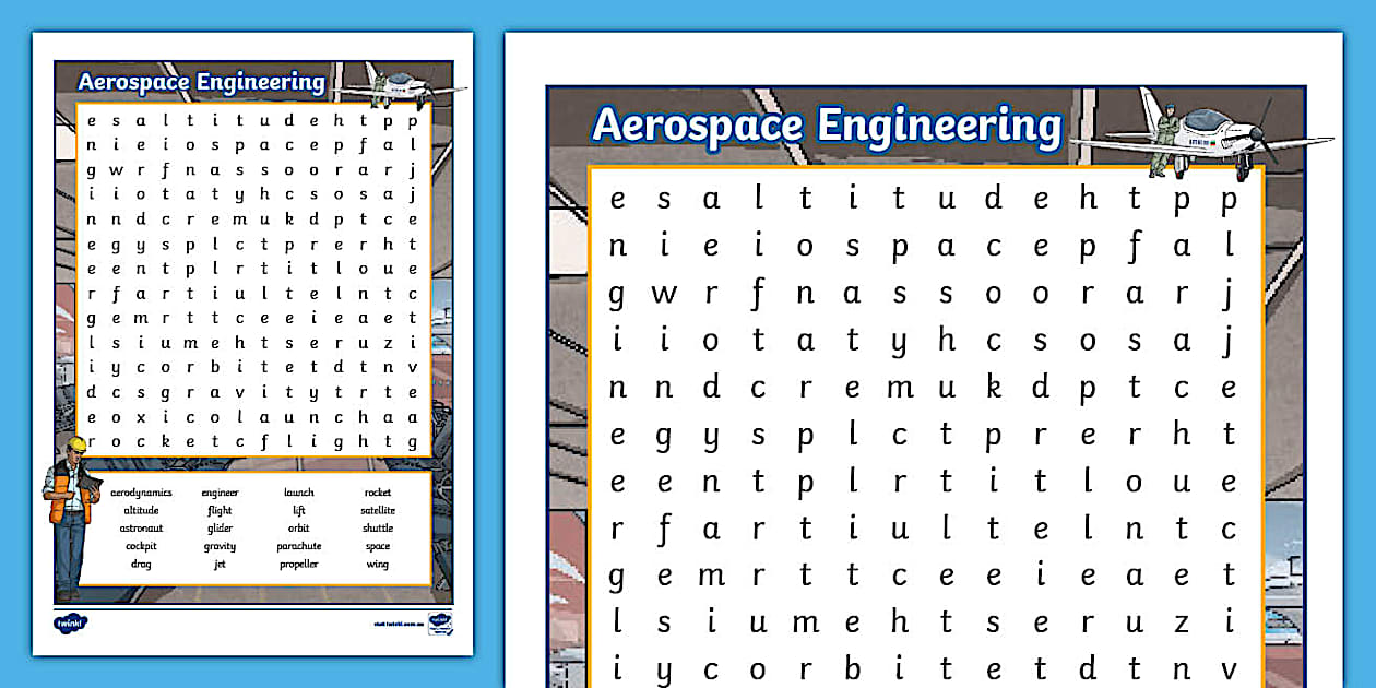 Aerospace Engineering Word Search (Teacher-Made) - Twinkl