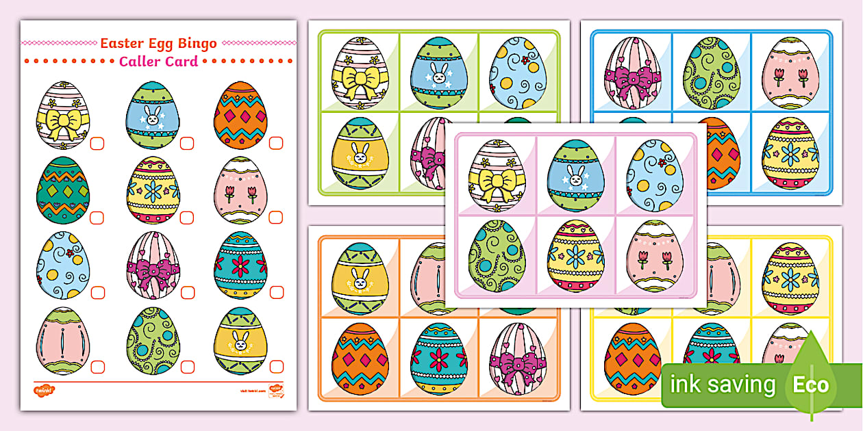 Easter Egg Bingo Game - Twinkl - KS1 (teacher made) - Twinkl