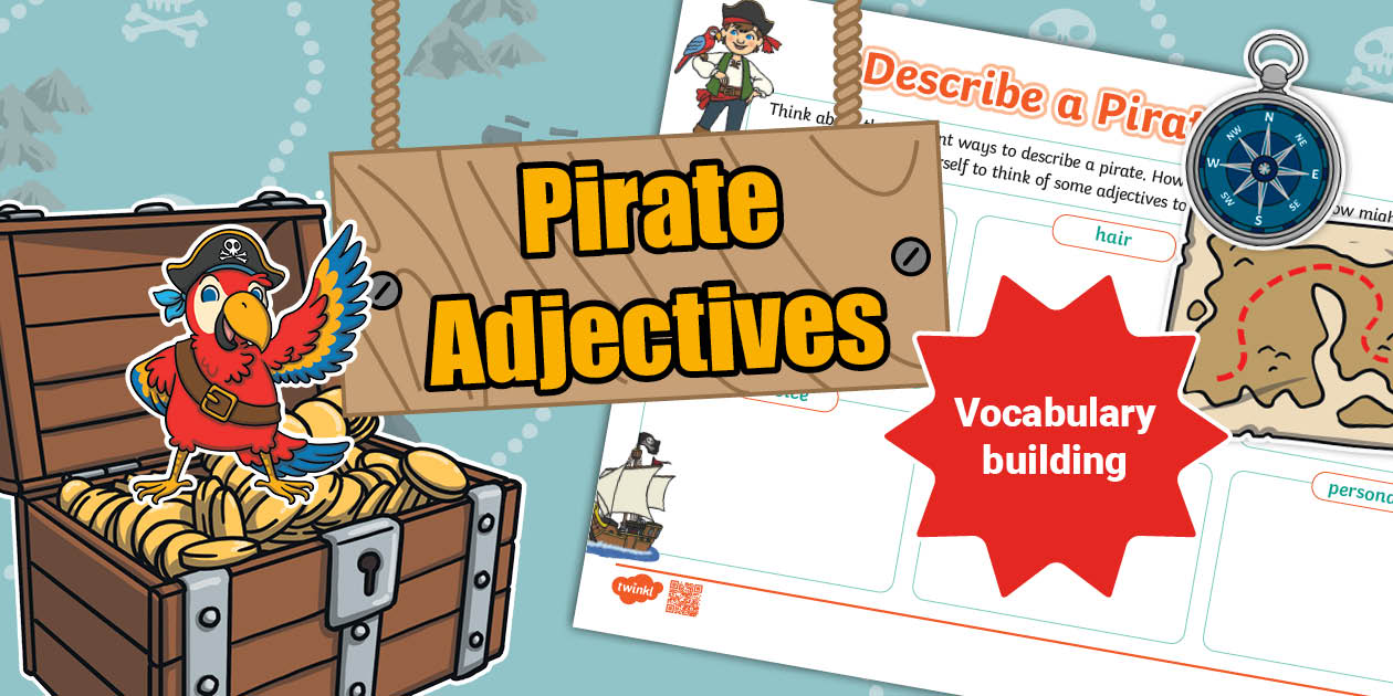 Pirate Adjective Worksheet