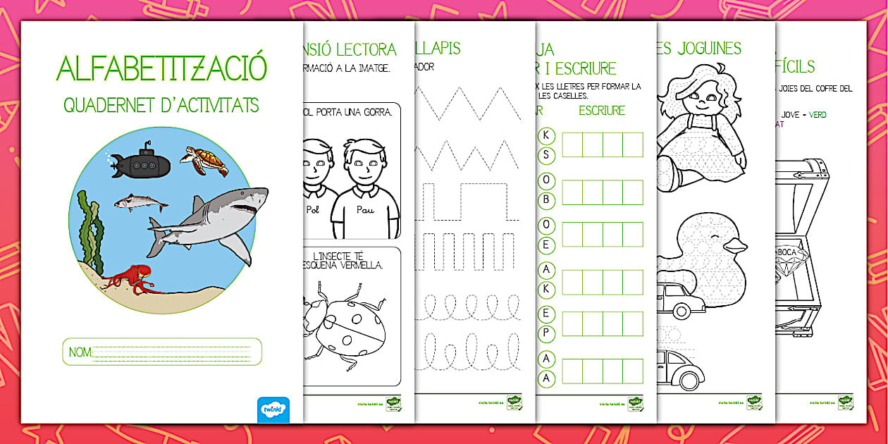 Quadernet: Activitats d'alfabetització - Català - Twinkl