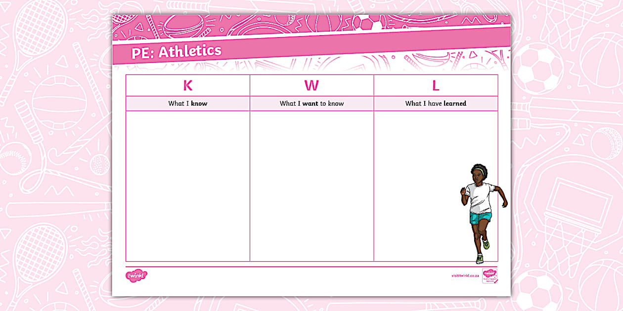 Grade 5 Term 4 Physical Education Athletics KWL Grid