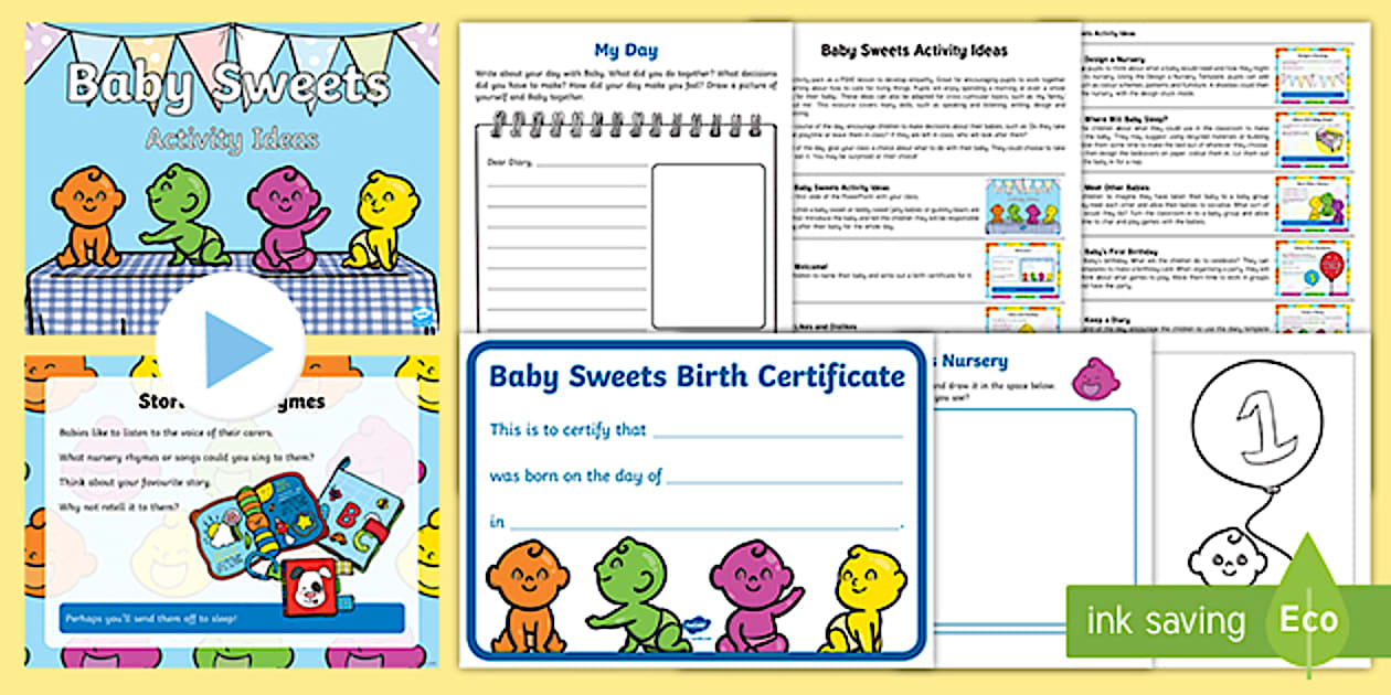 Baby Sweets Activity Pack