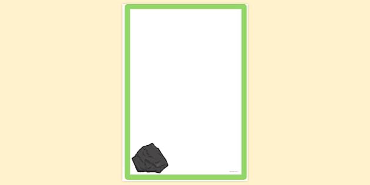 Lump of Coal Page Border | Page Borders | Twinkl Resources