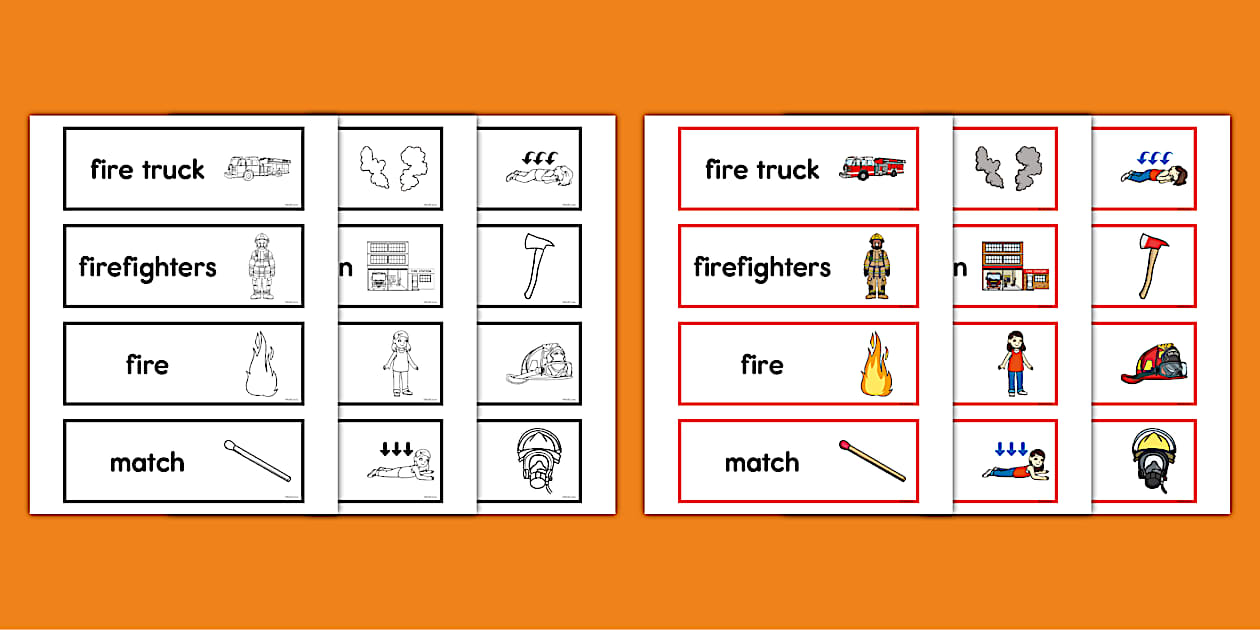 Fire Safety Words | Fire Safety Week | Twinkl USA - Twinkl