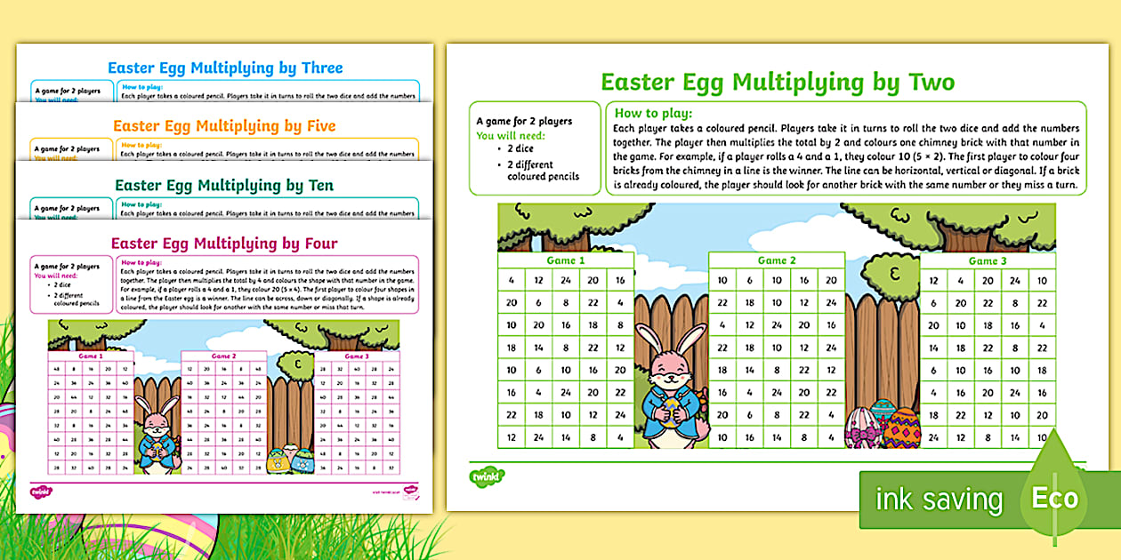 Easter Egg Multiplying Activity Pack (teacher made) - Twinkl