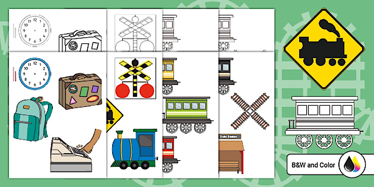 Train Station Dramatic Play Cutouts (Teacher-Made) - Twinkl