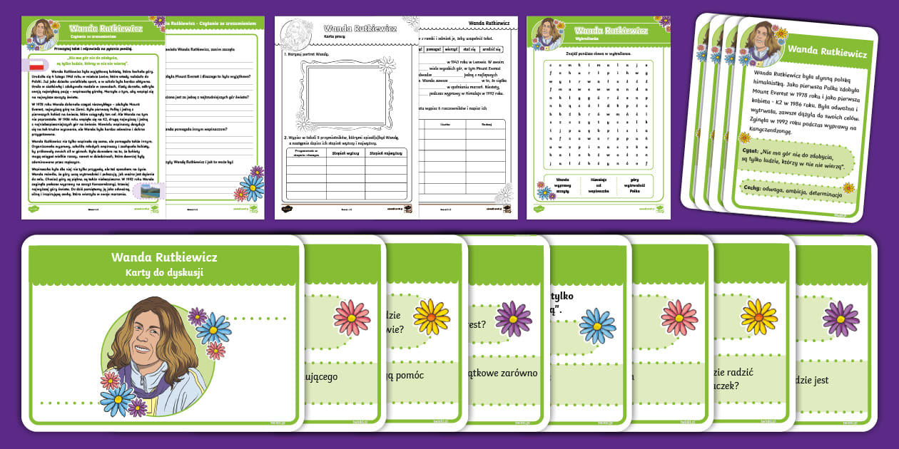 Alpinistka Wanda Rutkiewicz | Pionierki | Pakiet materiałów