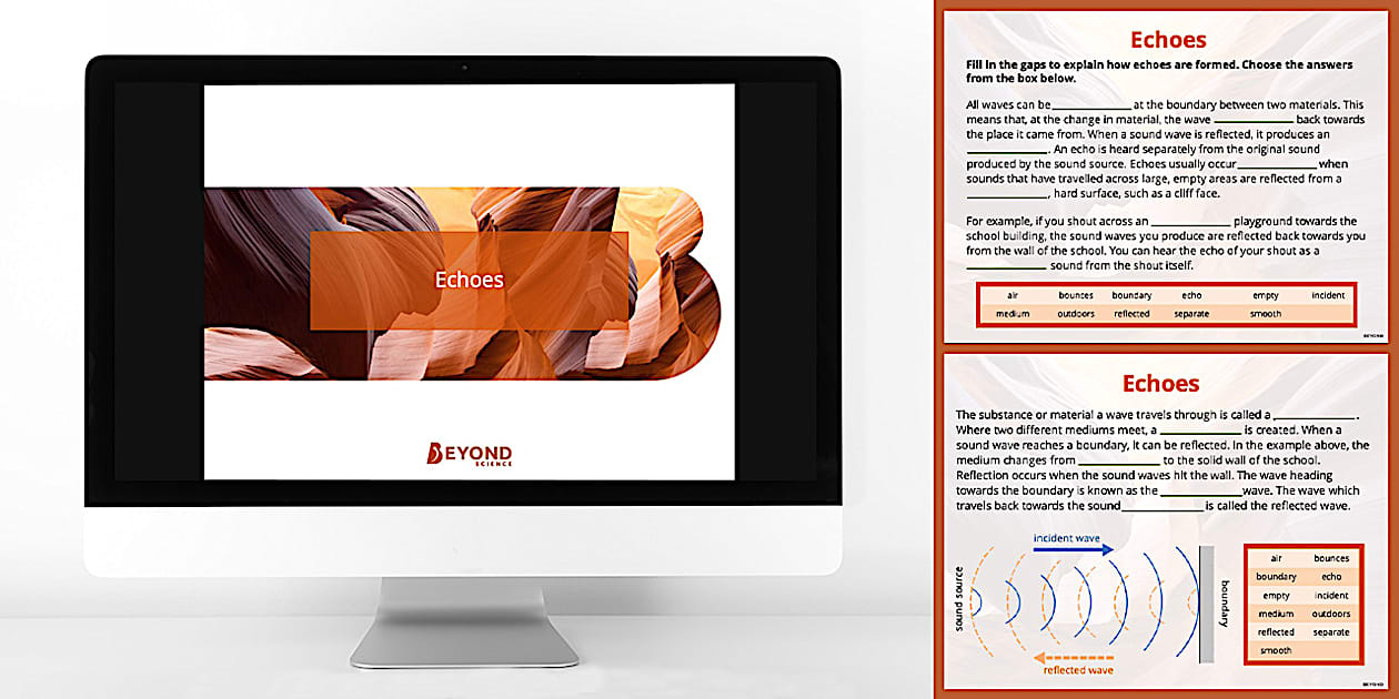 Echoes Gap-Fill PowerPoint | Science | Beyond Secondary