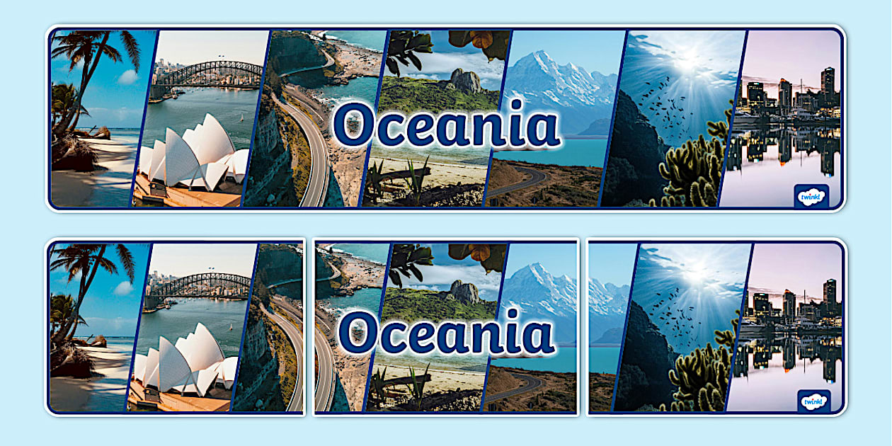 KS1 Oceania Photo Display Banner (teacher made) - Twinkl