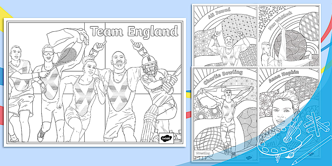 2022 Support Team England Mindfulness Colouring Pages