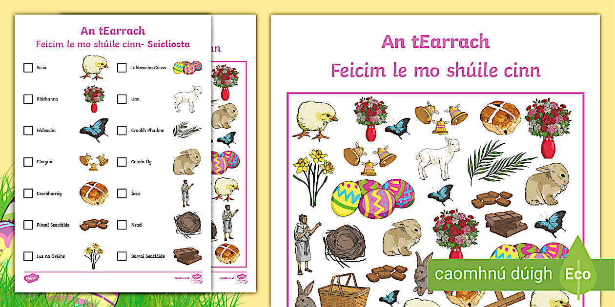 An tEarrach- Feicim le mo shúile cinn - Twinkl