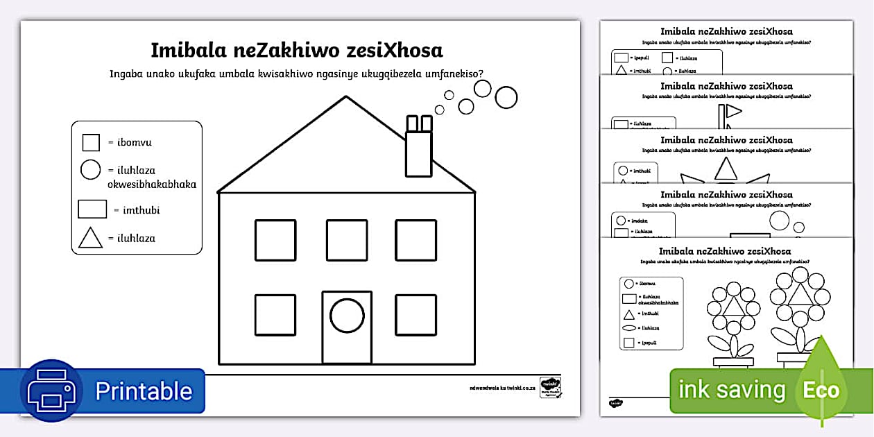 Colours and shapes isiXhosa (Teacher-Made) - Twinkl