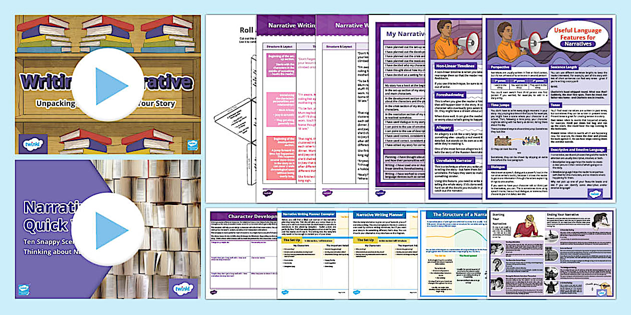 Year 7-8 Narrative Writing Pack (teacher made) - Twinkl
