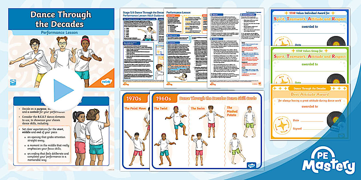 PE Mastery: Stage 5/6 Dance Through the Decades Performance Pack