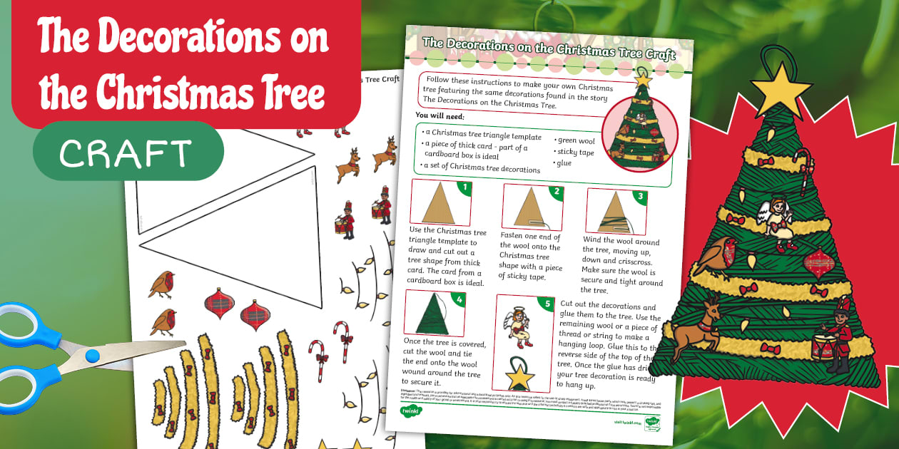 The Decorations on the Christmas Tree Craft Activity