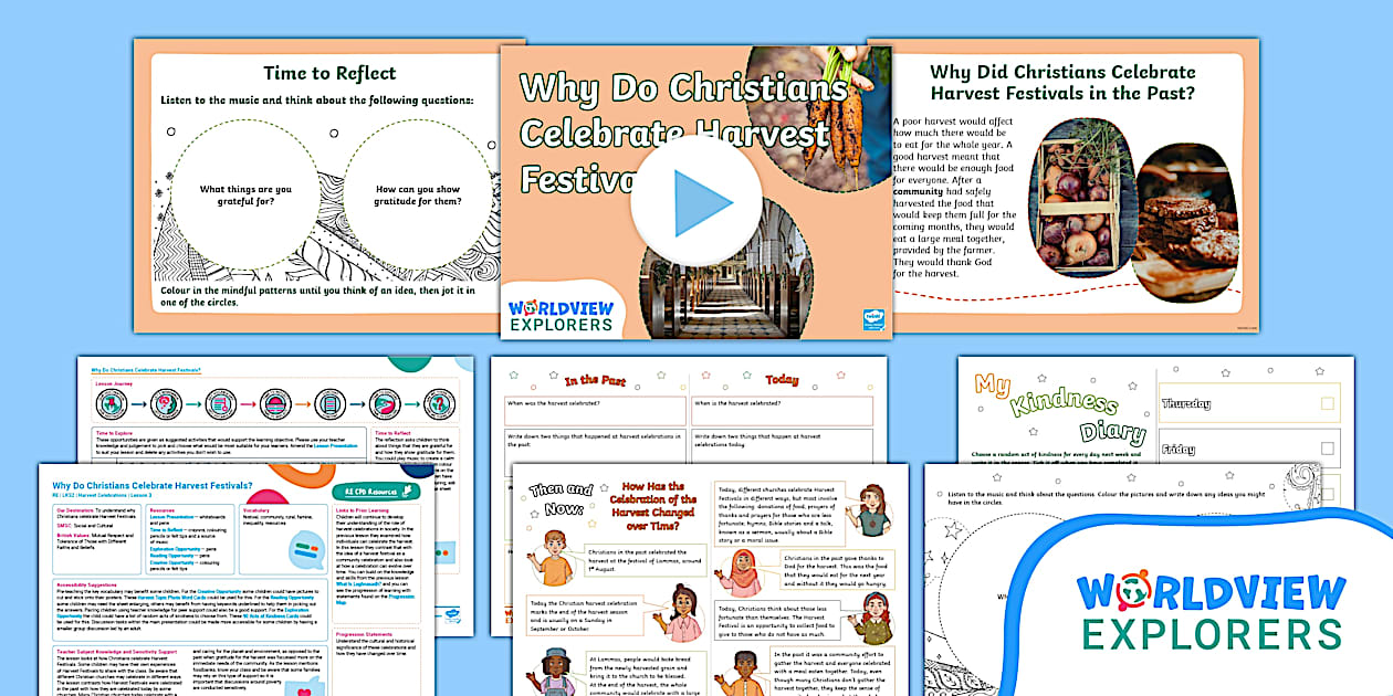 Christian Harvest Celebrations Lesson Pack (Teacher-Made)