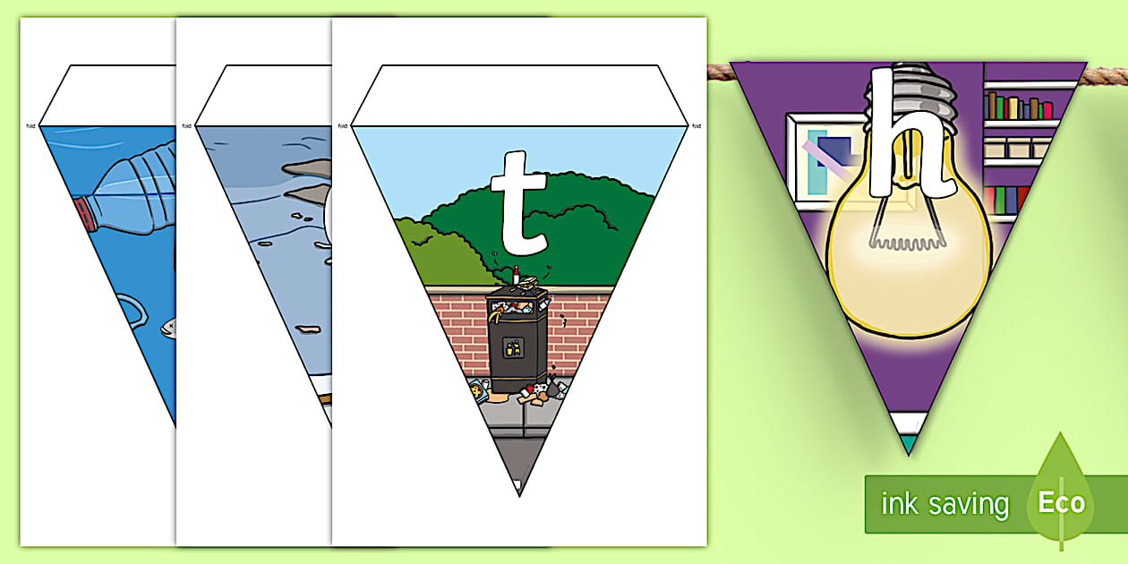 TAS Earth Day Display Bunting (teacher made) - Twinkl