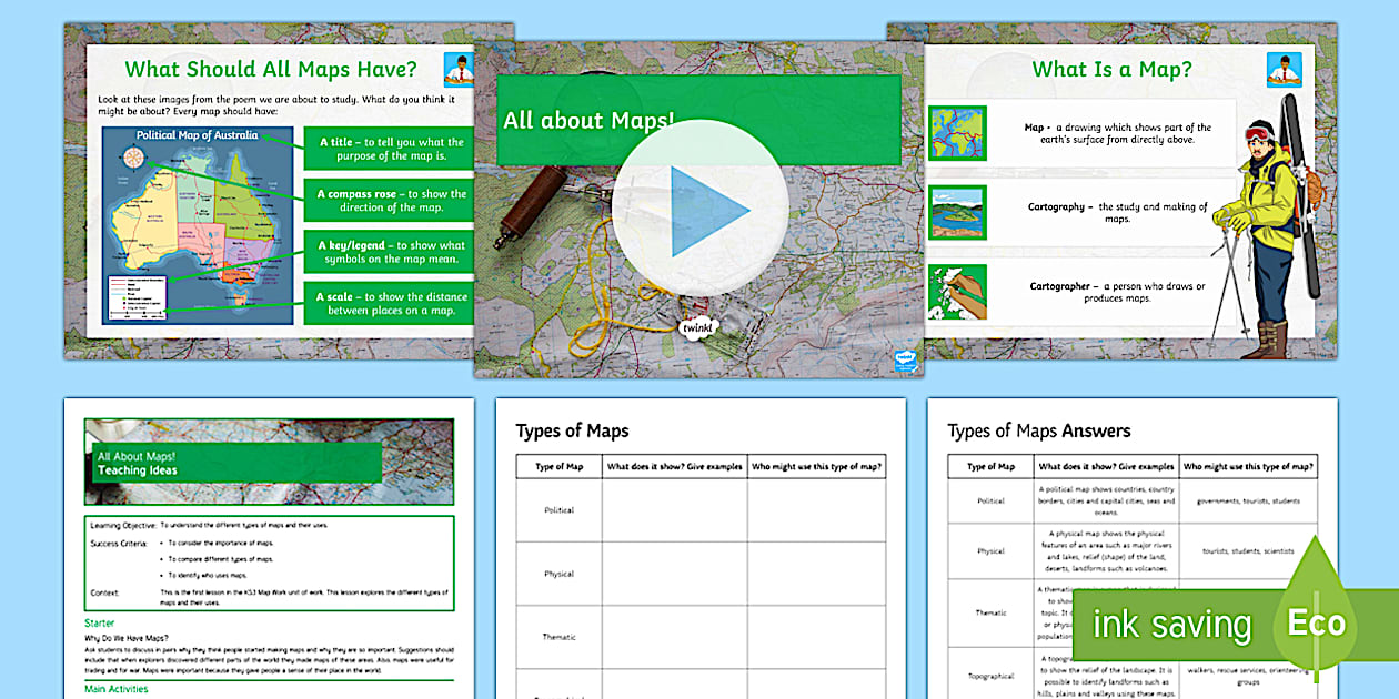 Map Skills: All About Maps! Lesson Pack | Geography | Beyond