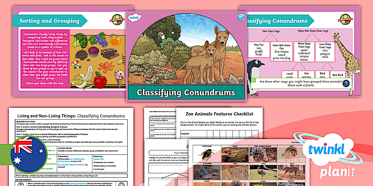 Year 3 Science Living and Non-Living Things Classifying L2