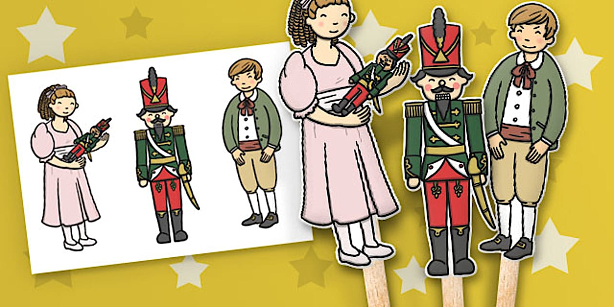 The Nutcracker Stick Puppets (Teacher-Made) - Twinkl