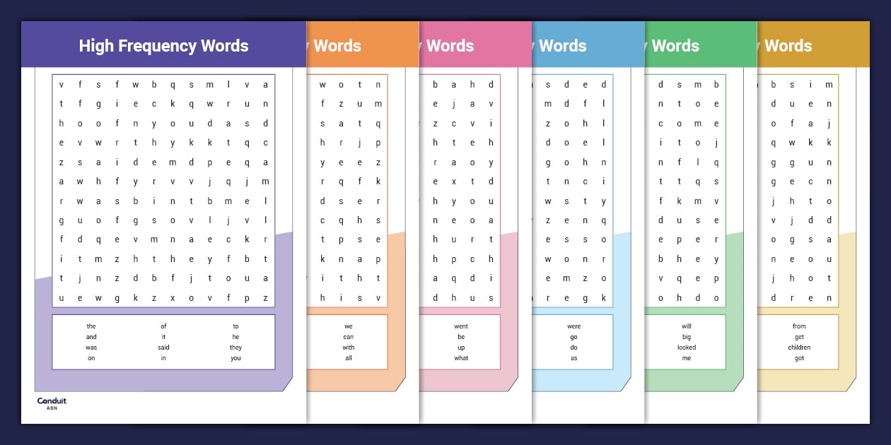 Reinforcing Spelling: 200 High Frequency Words Word Search