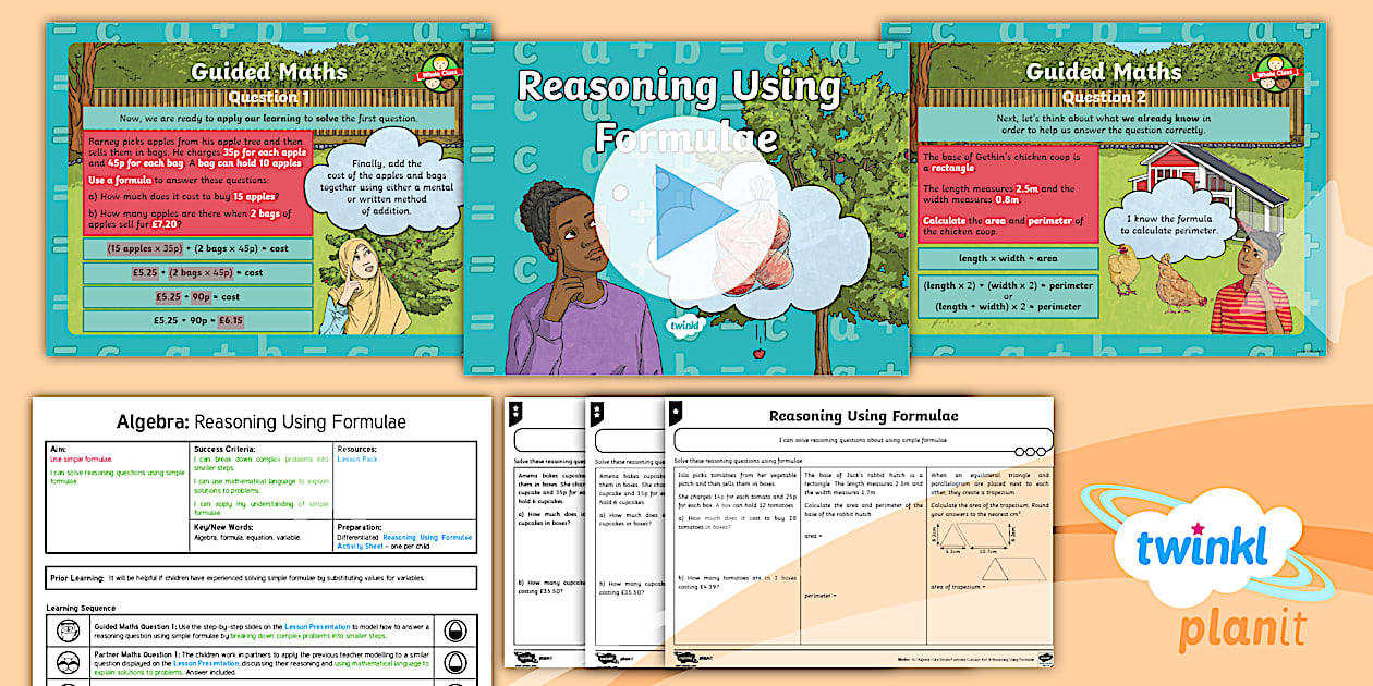 Algebra Lesson Year 6 | Use Simple Formulae Maths Lesson 4