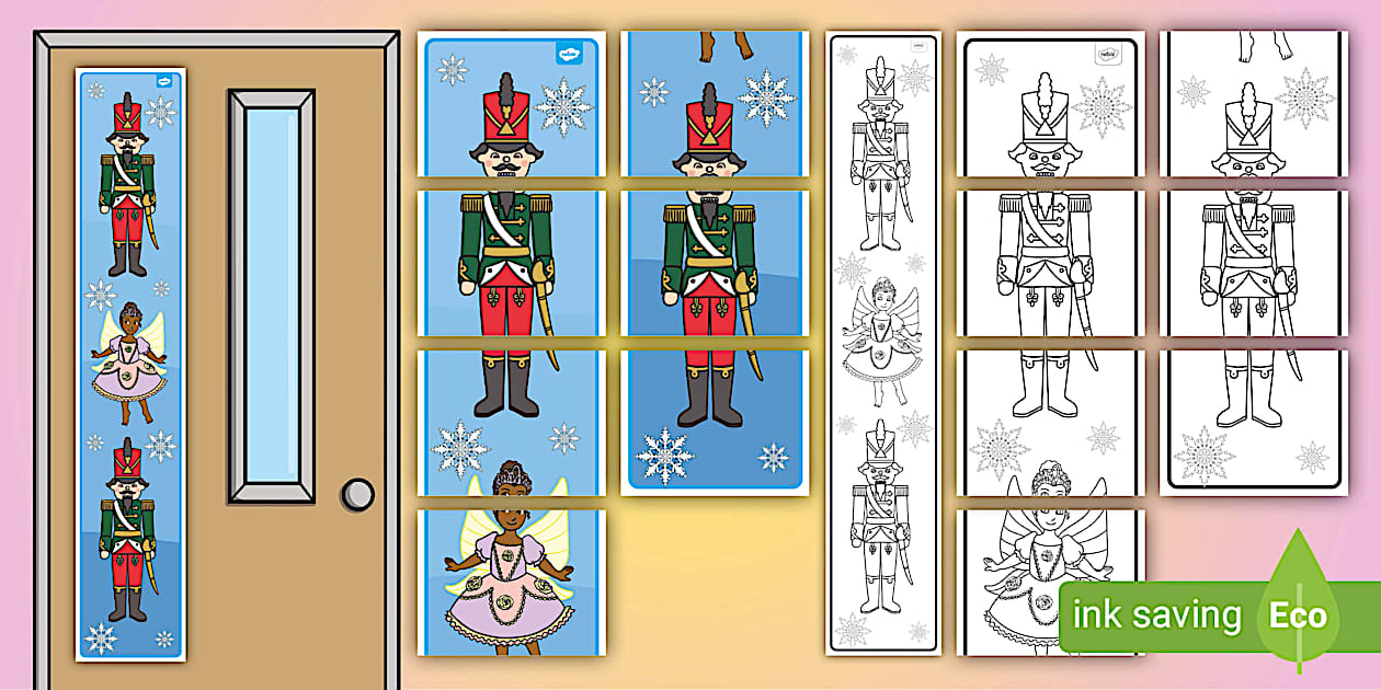 Nutcracker Vertical Door Banner (teacher made) - Twinkl