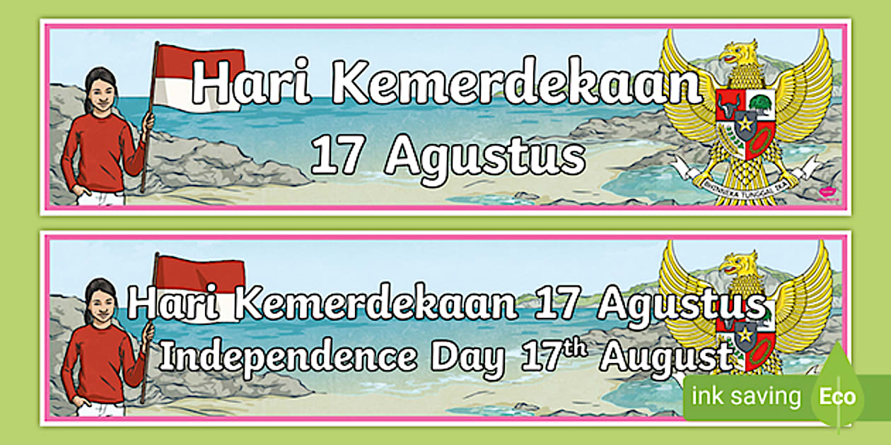 Indonesian Independence Day Display Banner (teacher made)