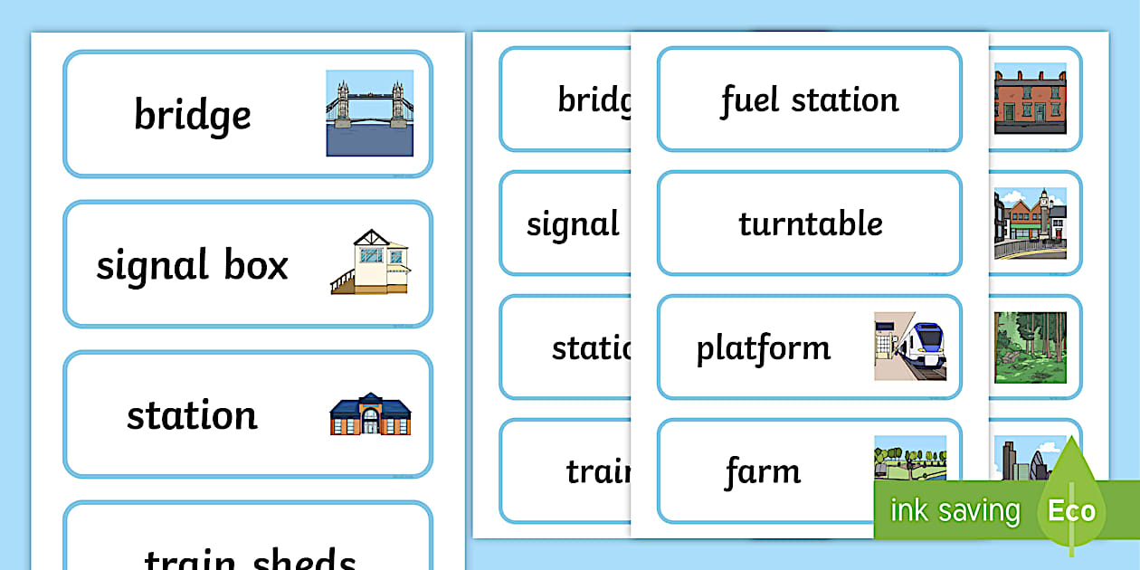 Train Track Discussion Cards (teacher made) - Twinkl