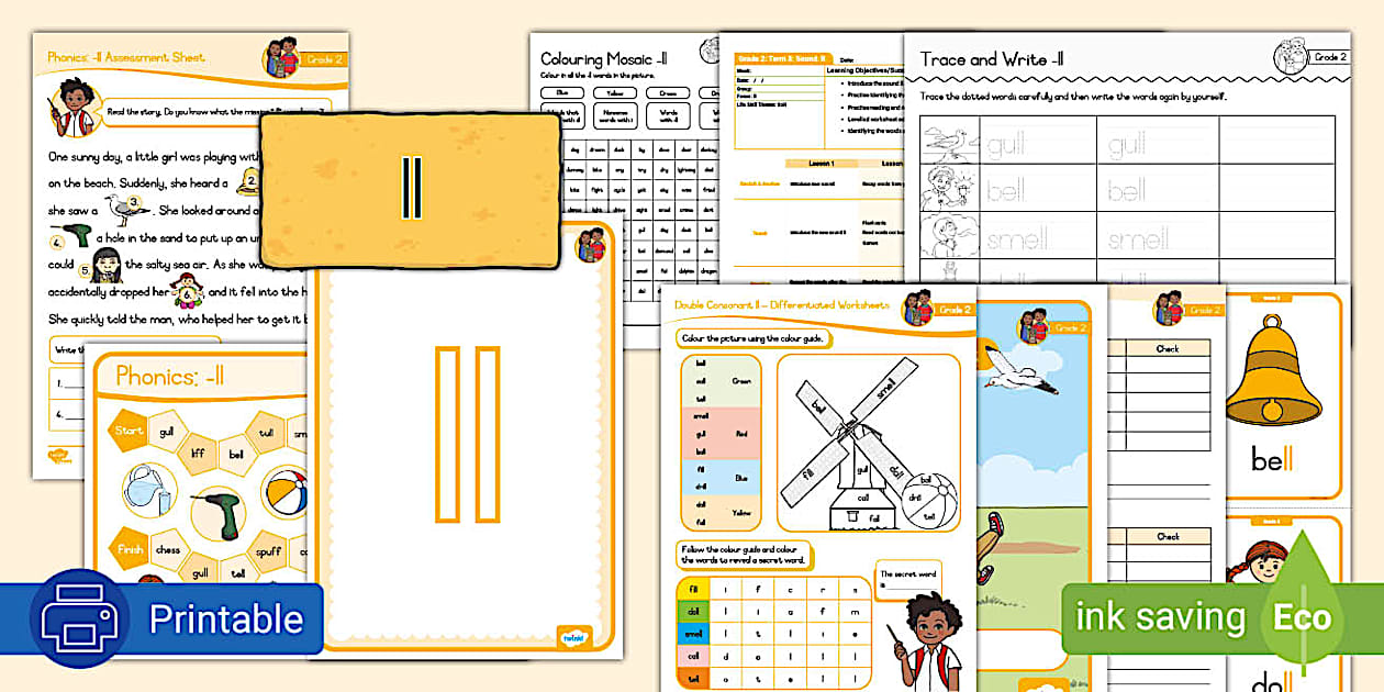 Grade 2 Phonics Pack ll (teacher made) - Twinkl
