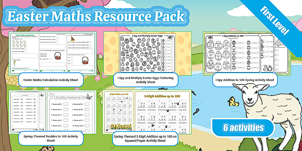 CfE First Level Easter-Themed Maths Activity Pack