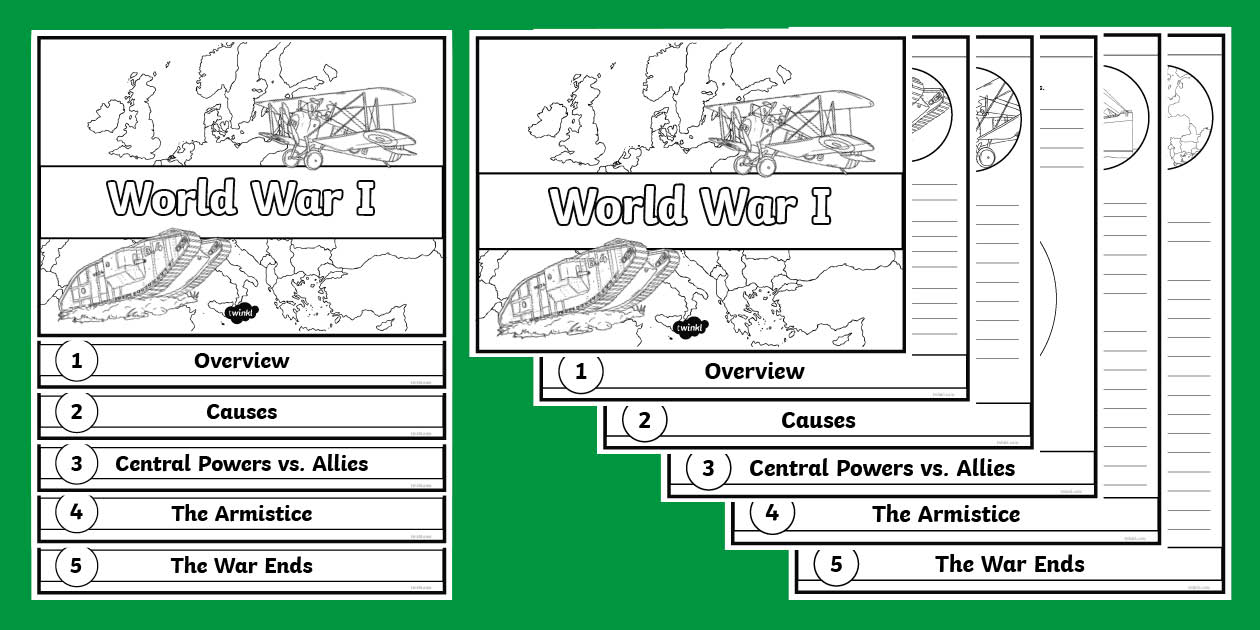World War I Flipbook for 6th-8th Grade (Teacher-Made)