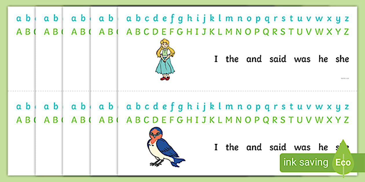Cursive Thumbelina Alphabet Strips (teacher made) - Twinkl
