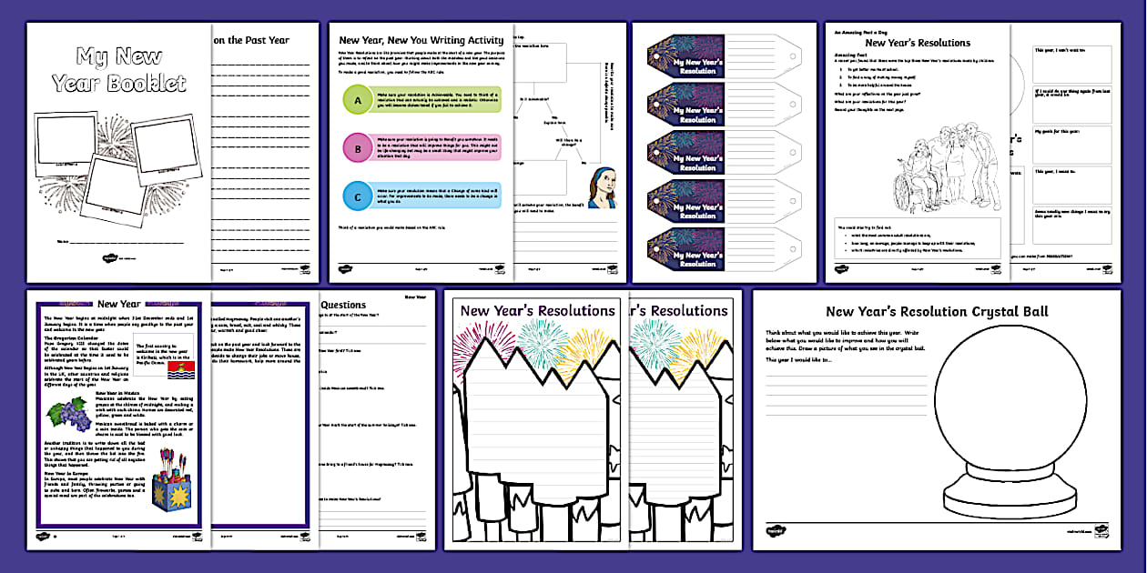 KS2 New Year 2017 Activity Pack - New year, new year's eve, 2017, new year