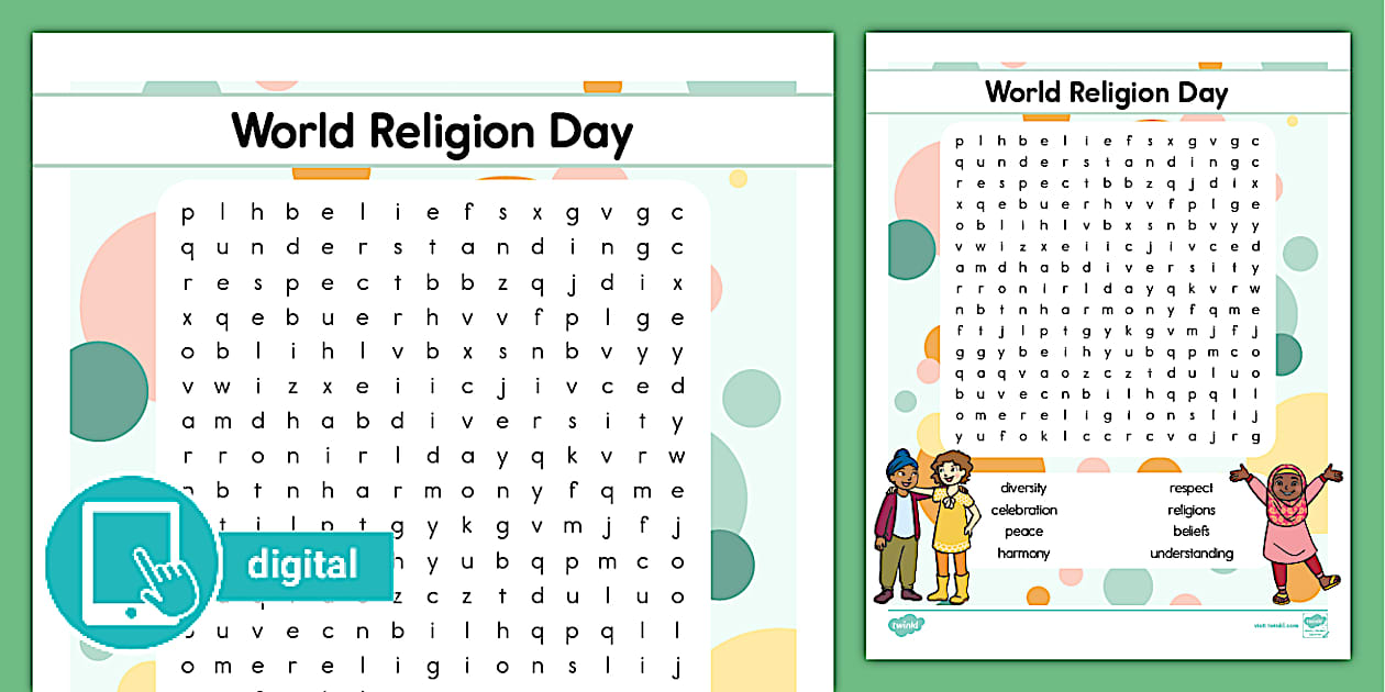 Religious Word Search for for K-2nd Grade | Twinkl USA
