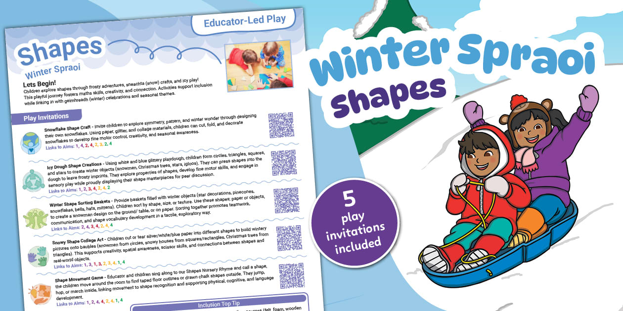 Winter Spraoi | Shapes Educator-Led Play