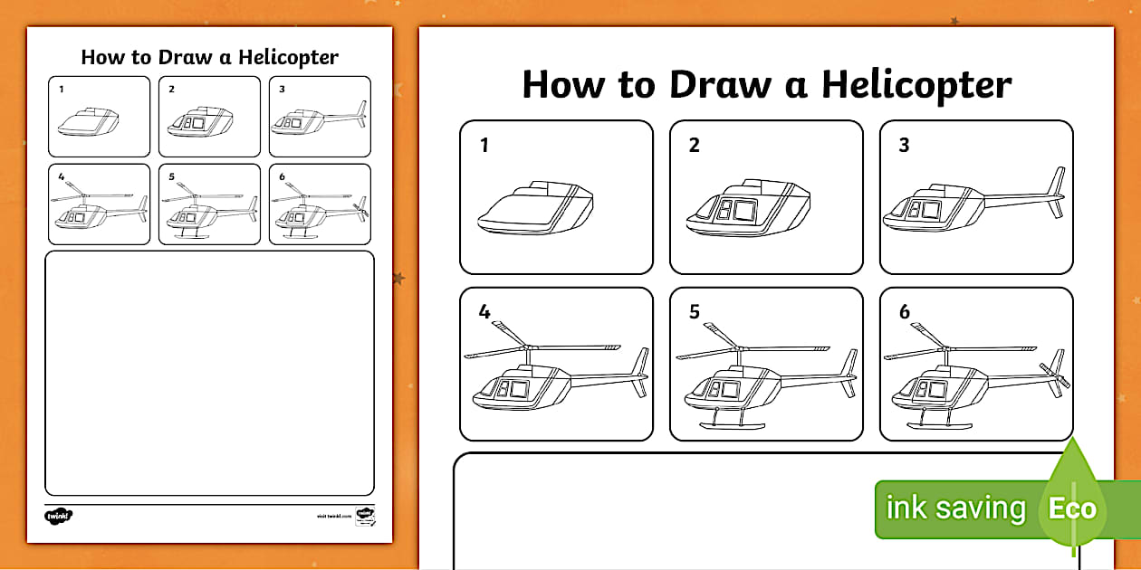 How to Draw a Helicopter | Twinkl How to Draw | Helicopters