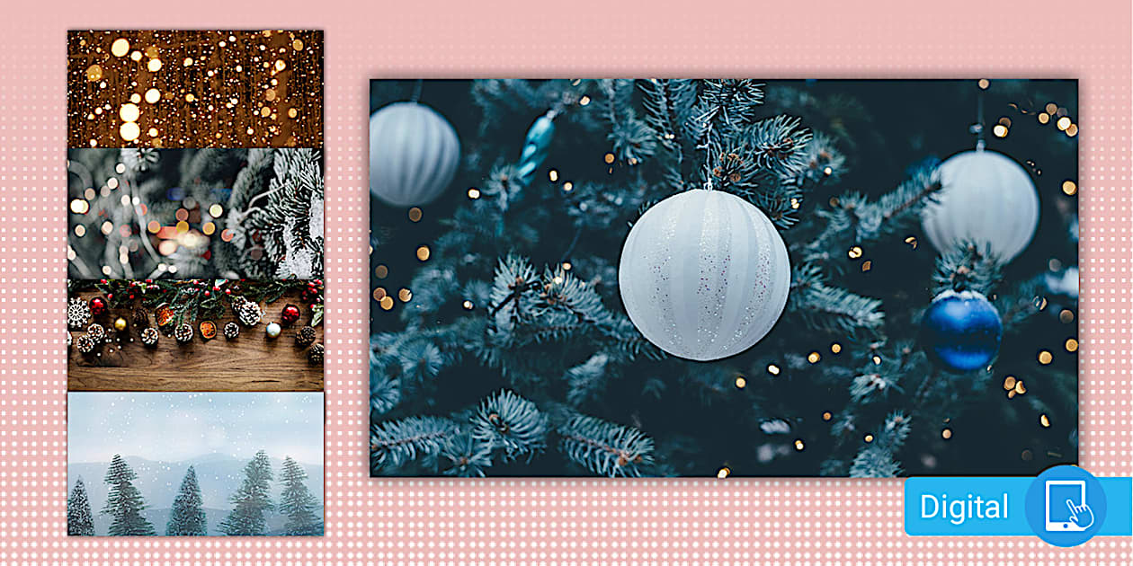 Virtual Christmas Party Digital Backgrounds | Twinkl Party