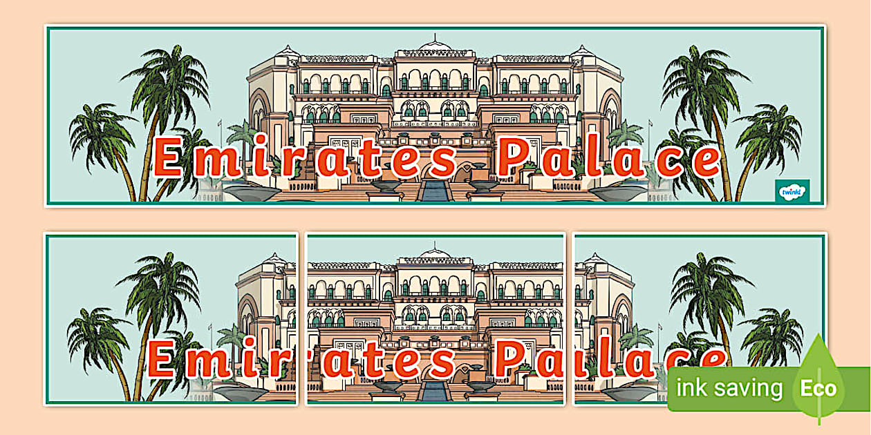 Emirates Palace Display Banner (Hecho por educadores)