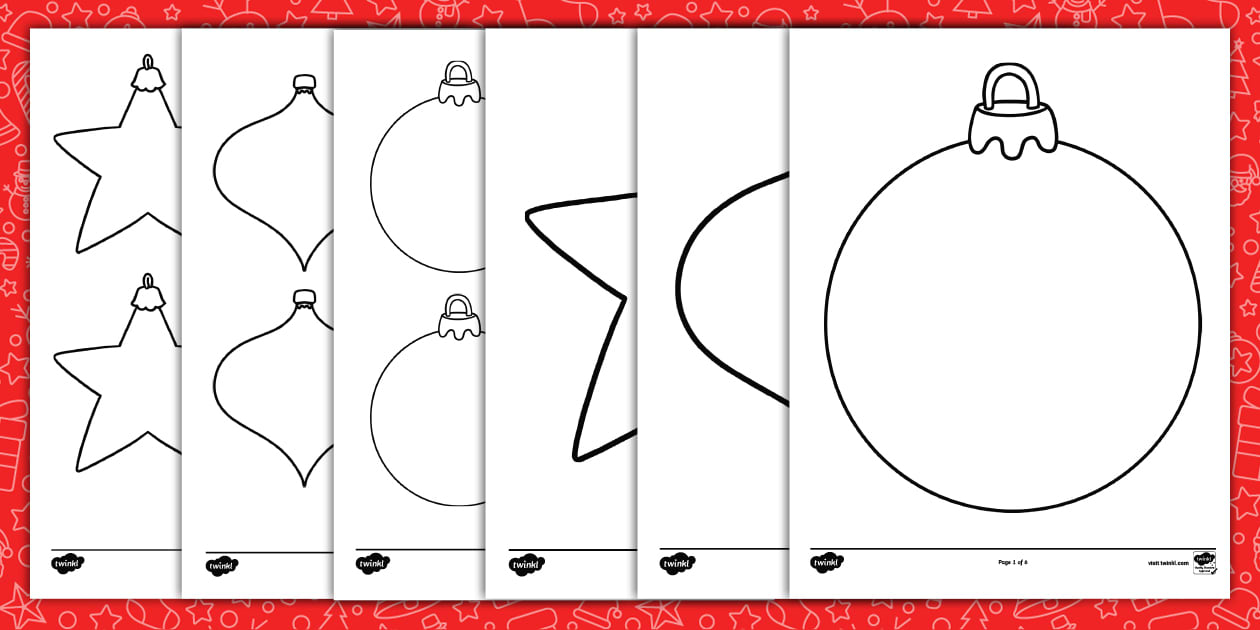 Blank Ornament Templates (Teacher-Made) - Twinkl