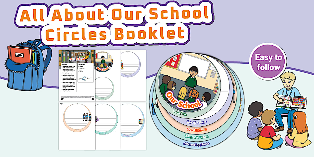 All About Our School Circles Booklet