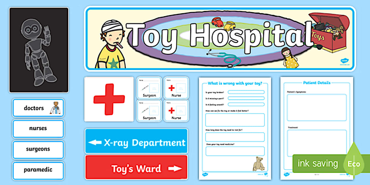 Toy Hospital Role Play Pack (teacher made) - Twinkl